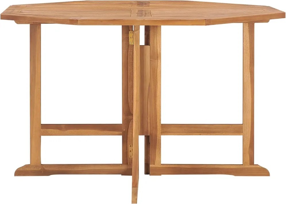 Skládací zahradní jídelní stůl 110 x 110 x 75 cm masivní teak 318480