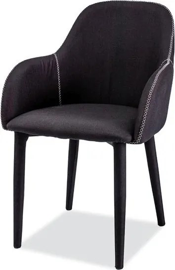Casarredo Jídelní čalouněná židle OSCAR černá