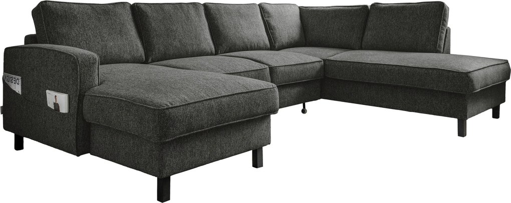 XXXLutz SEDACÍ SOUPRAVA, textil, tmavě šedá MID.YOU - Sedací soupravy - 001454003228