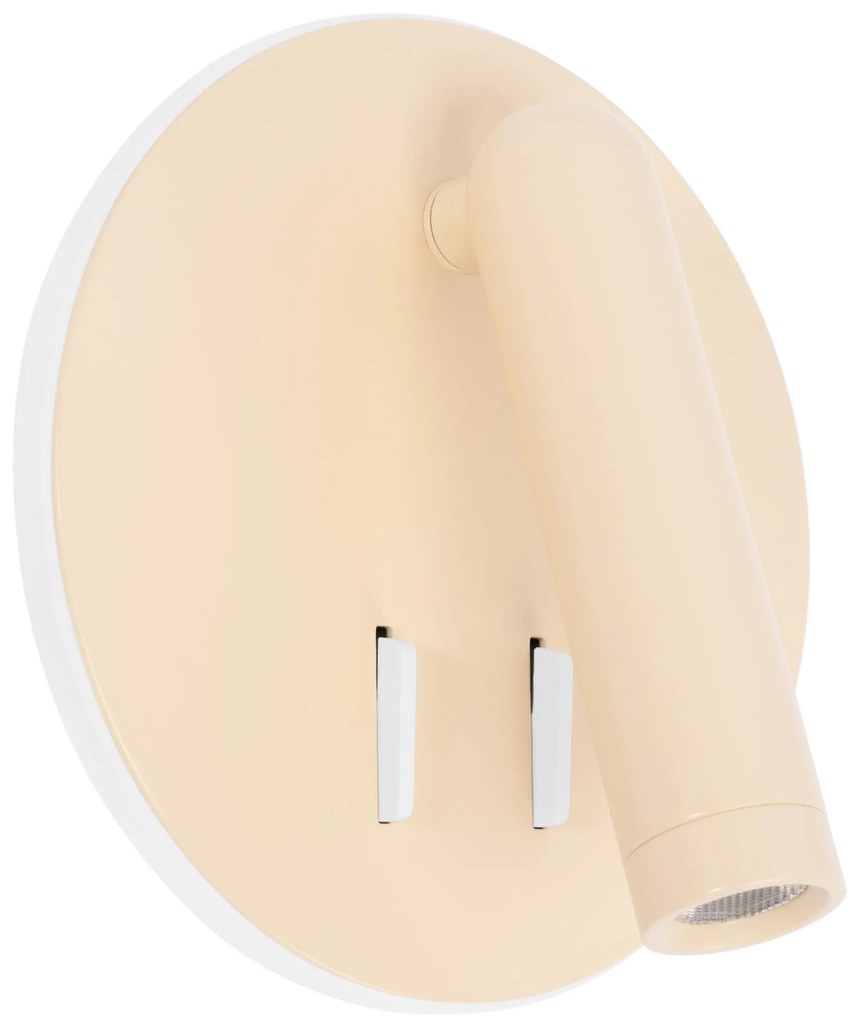Toolight Toolight, LED nástěnné svítidlo 16x14cm, 10W, APP1615-1W, béžová, OSW-06530