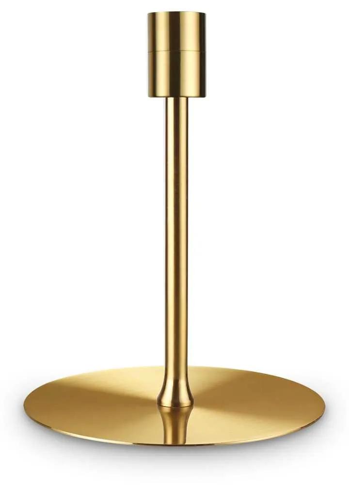 Ideal Lux Stolní lampa SET UP, SMALL, ⌀16cm Barva stínidla: šedá, Barva podstavce: mosaz