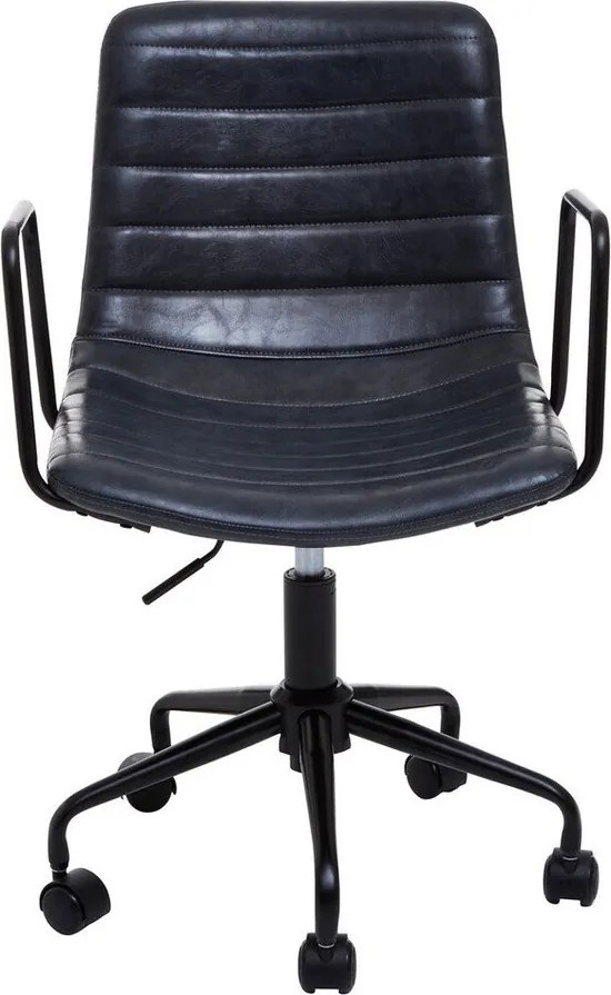 Tmavě šedá kancelářská židle z imitace kůže Forbes – Premier Housewares