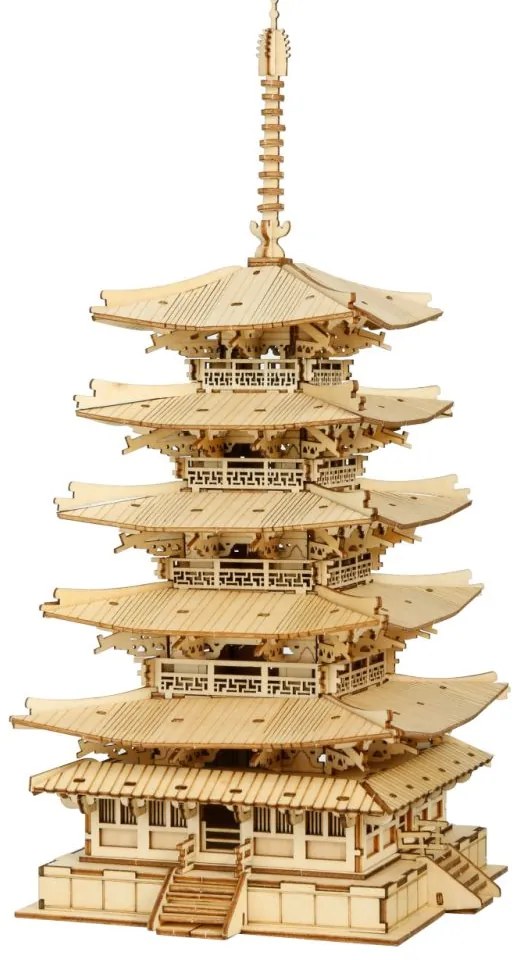 Robotime Rolife 3D Dřevěná Pagoda TGN02 275 ks
