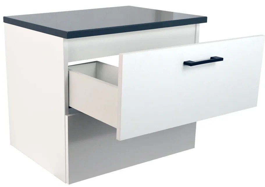 Comodo Koupelnová skříňka pod deskové umyvadlo Agria NEW W 60-HD - bílá/antracit