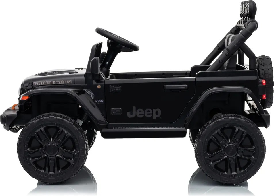 LEAN CARS Akumulátorové vozidlo Jeep Rubicon DK-JWR558 24 V, černé