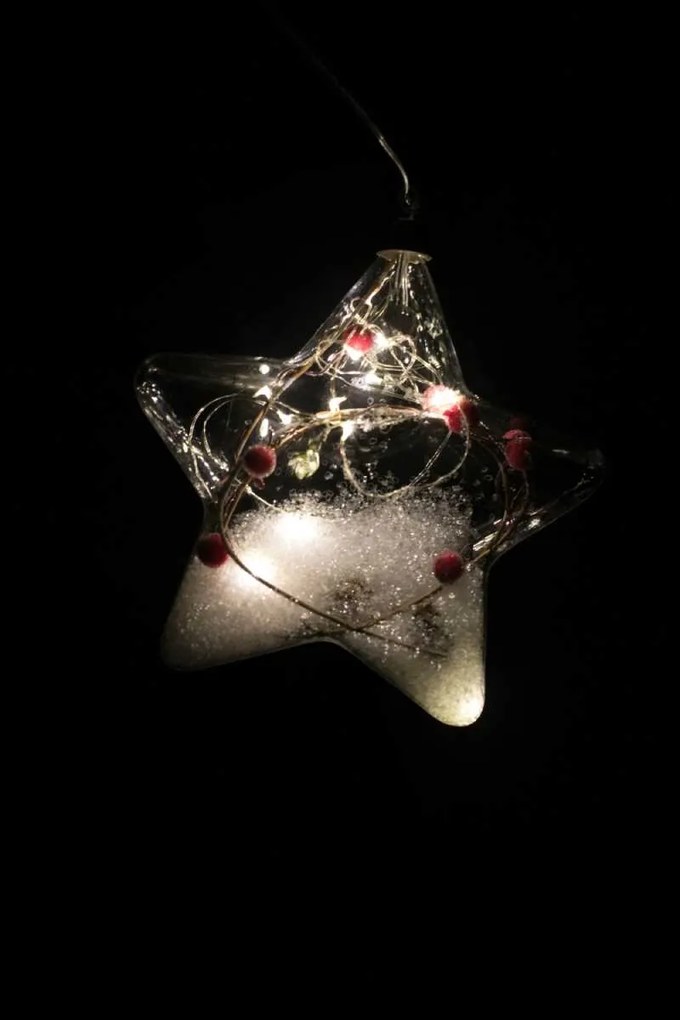 Marimex Decor Crystal Hvězda s cesmínou