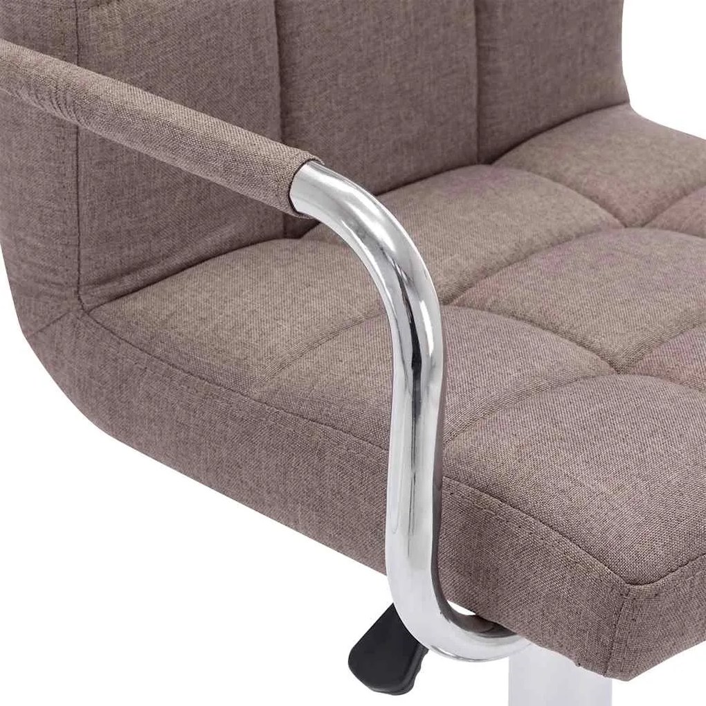 Barová židle taupe textil 283418