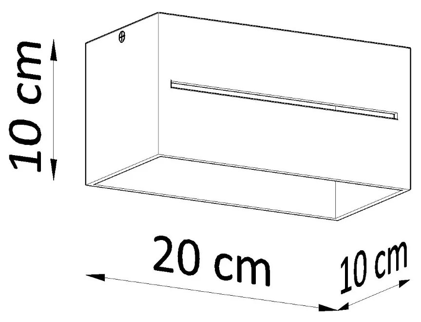Sollux Lighting Stropní svítidlo LOBO 2 Černá