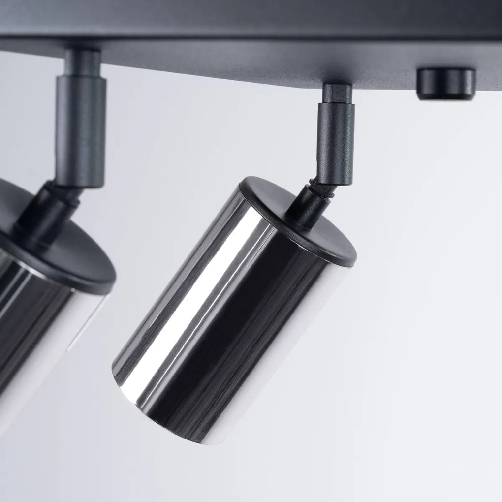 Sollux Lighting Stropní svítidlo WINX 4 Černá/chromové