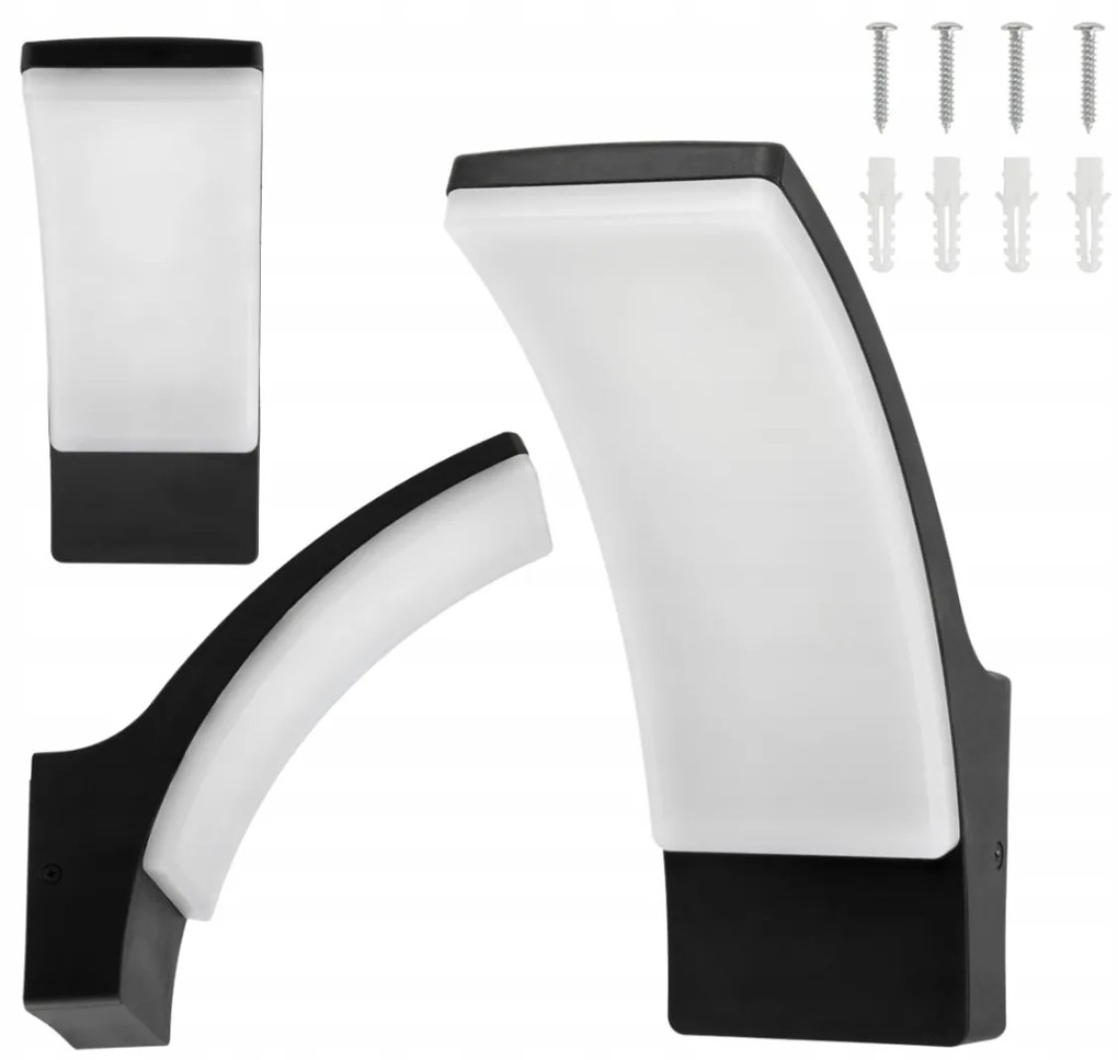 BERGE Venkovní nástěnná LED lampa 12W - neutrální barva