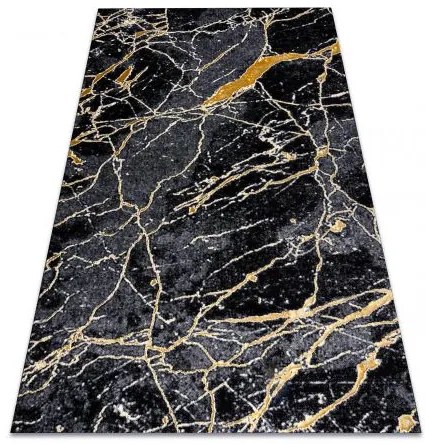 Dywany Luszczow Kusový koberec GLOSS 529A 82 Mramor, kámen, černý / šedá Rozměr koberce: 140 x 190 cm