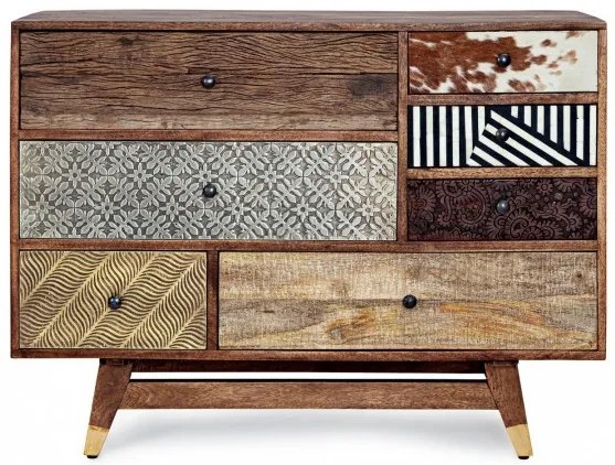 BIZZOTTO komoda DHAVAL se 7 zásuvkami 80x114 cm 0746786