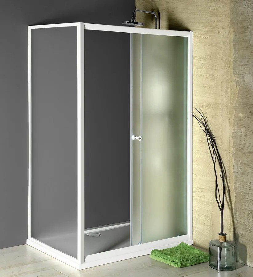 Aqualine Aqualine, AMADEO obdélníková sprchová zástěna 1200x800mm L/P varianta, sklo Brick, BTS120BTP80