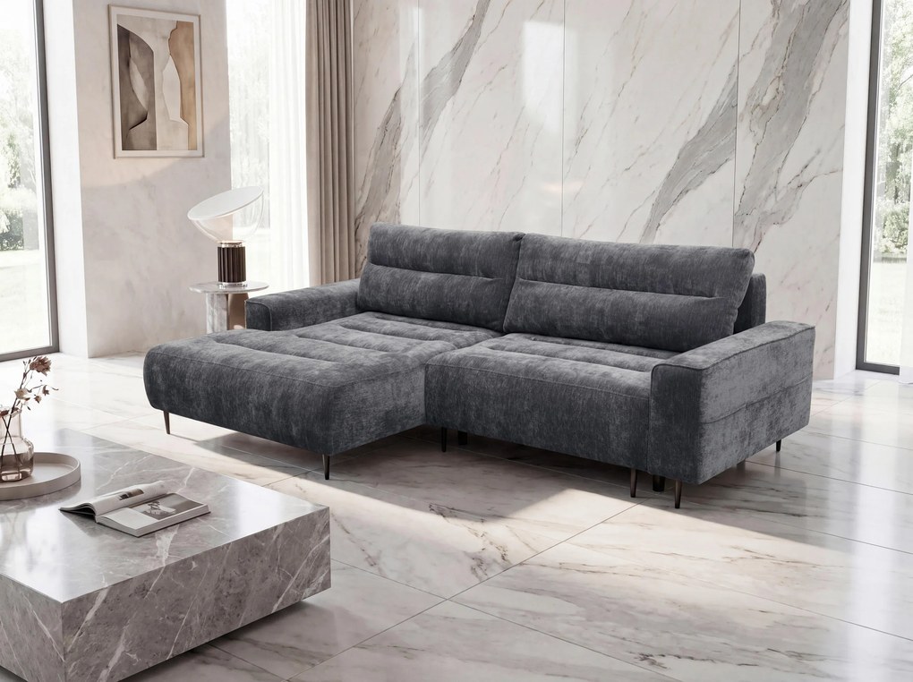XXXLutz ROHOVÁ SEDAČKA, textil, šedá MID.YOU - Sedací soupravy - 000084003807