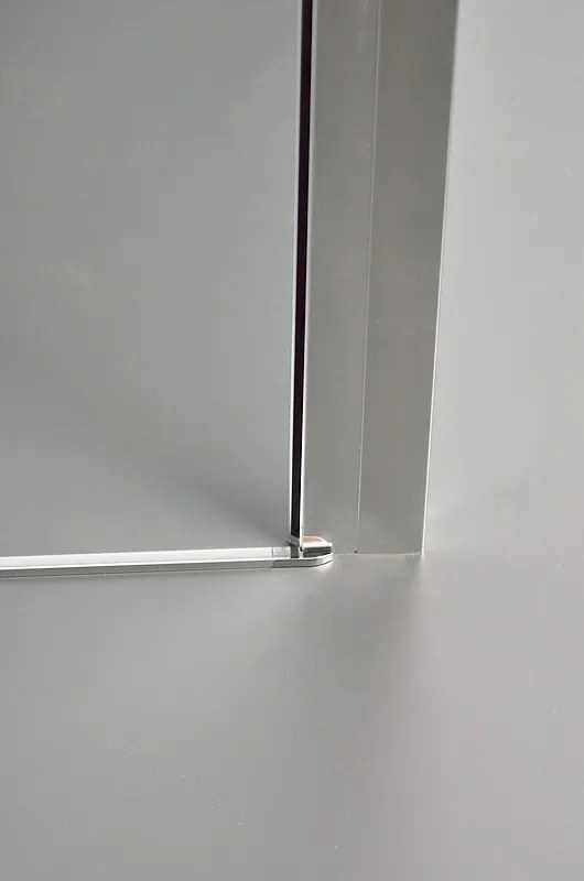 ARTTEC Sprchový kout nástěnný jednokřídlý MOON B 8 grape sklo 80 - 85 x 86,5 - 88 x 195 cm