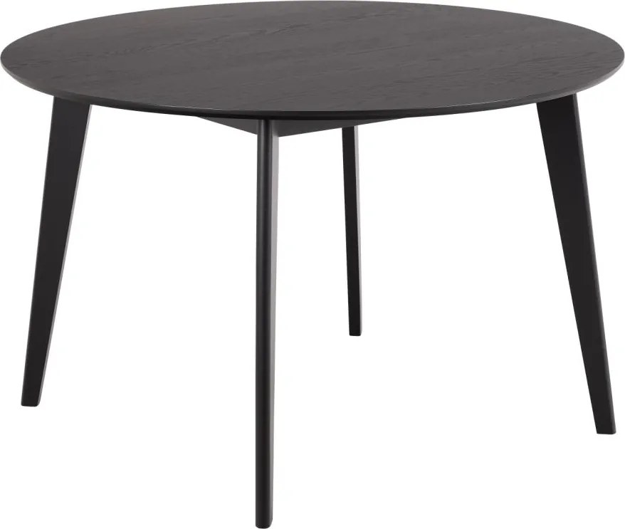 Kulatý jídelní stůl Roxby 120 cm černý