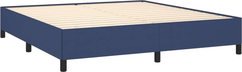 Box spring postel s matrací modrá 180x200 cm textil 3141959