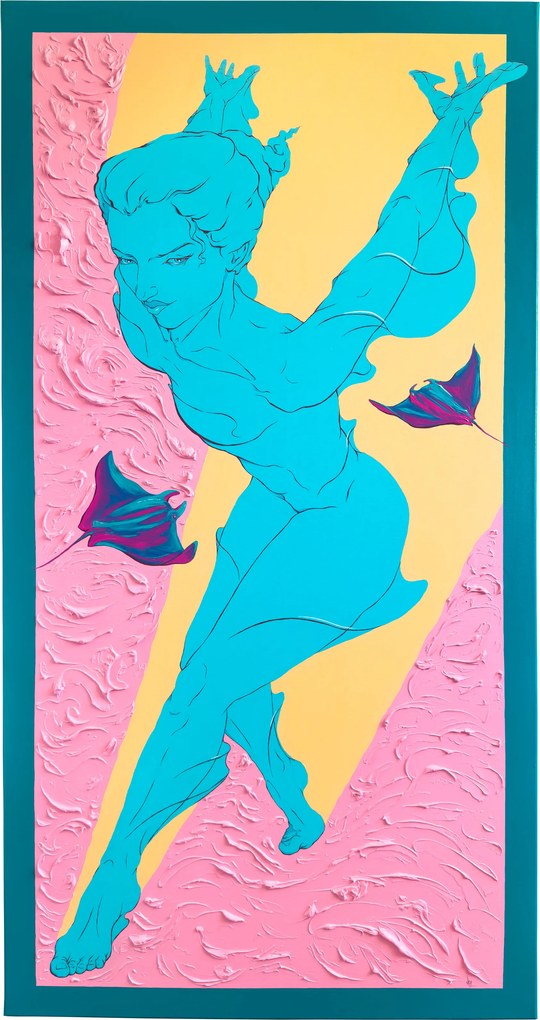 Ondřej Mio Michálek | Dive of Ecstasy Rám: Bílý, Velikost: 60 x 40 cm