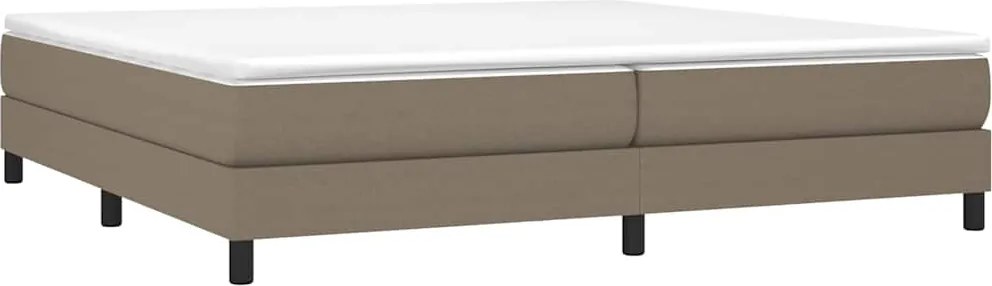 Box spring postel s matrací taupe 200x200 cm textil 3144105