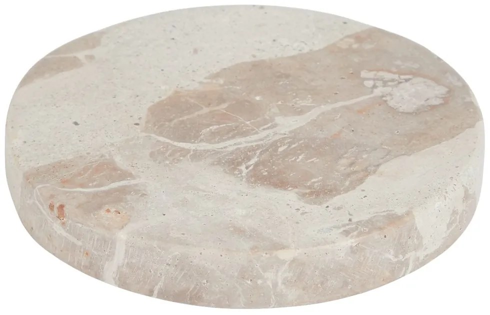 MARBLE Podtácek mramorový 10 cm - béžová