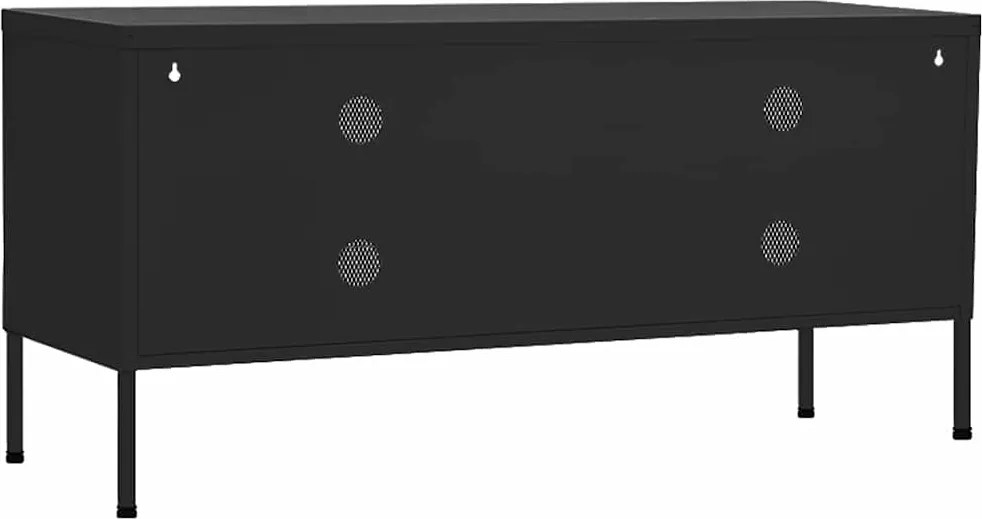 TV skříňka černá 105 x 35 x 50 cm ocel 336241