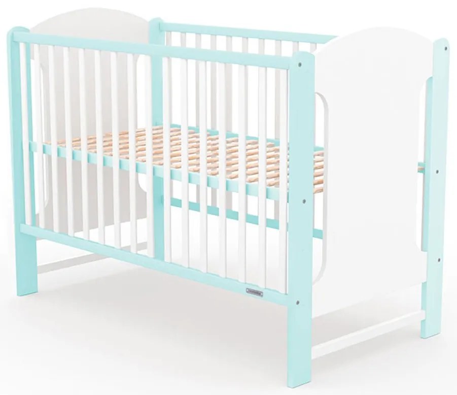 Dětská postýlka New Baby ELSA bílo-mátová