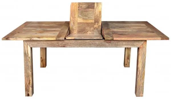 Indický nábytek - Rozkládací stůl Hina 140/180x90 z mangového dřeva Mango natural