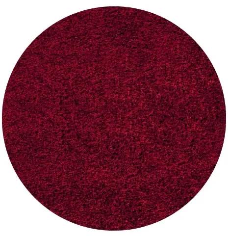 Kusový koberec Life Shaggy 1500 red kruh-160x160 (průměr) kruh