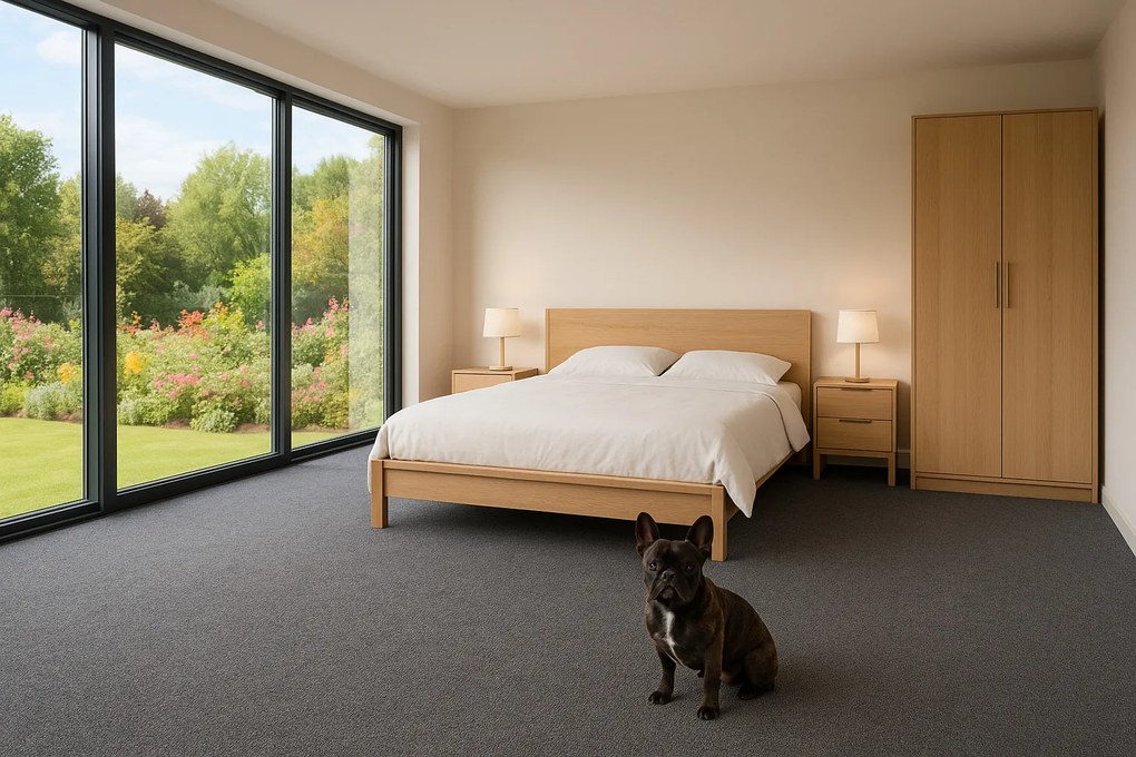 Condor Carpets, Metrážový koberec Rambo-Bet 78, na míru, šíře 3m,4m,5m, šedá, filc, kuchyně