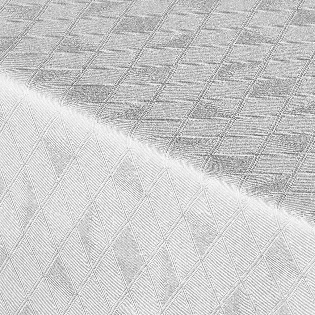 Dadka Ubrus damašek Garbo kosočtverec bílý průměr 120 cm