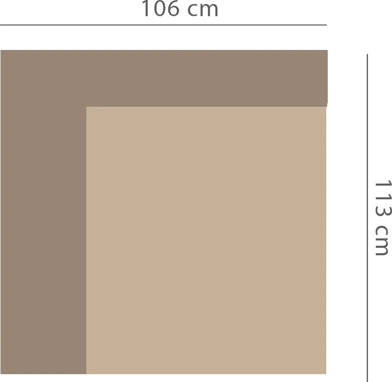 ZURICH A1 | levý jednosed s područkou | bez funkce | 106 cm | VÝBĚR TKANIN