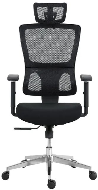 Kancelářská ergonomická židle Neoseat BROOKE — černá, nosnost 150 kg (rozbaleno)