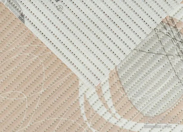 Breno Koupelnová pěnová předložka SOFTY-TEX 79838 abstraktní motiv, šíře 65 cm, Béžová/Vícebarevné