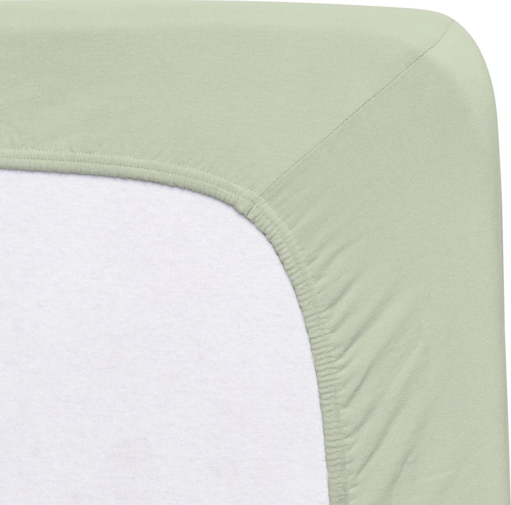 XXXLutz ELASTICKÉ PROSTĚRADLO, žerzej, světle zelená, 140-160/200-220 cm Florella - Prostěradla - 004388002605