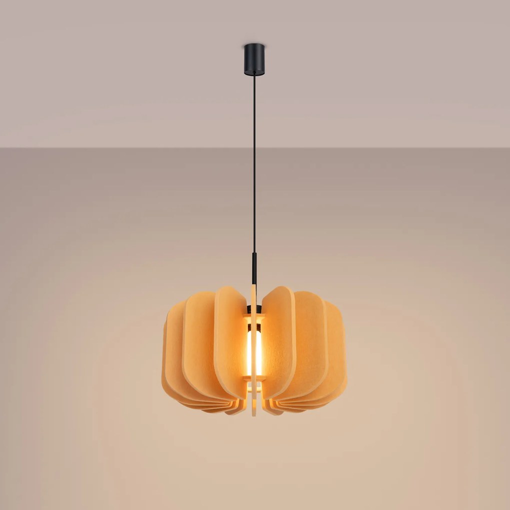 Sollux Lighting Závěsná lampa MULA 45 žlutá