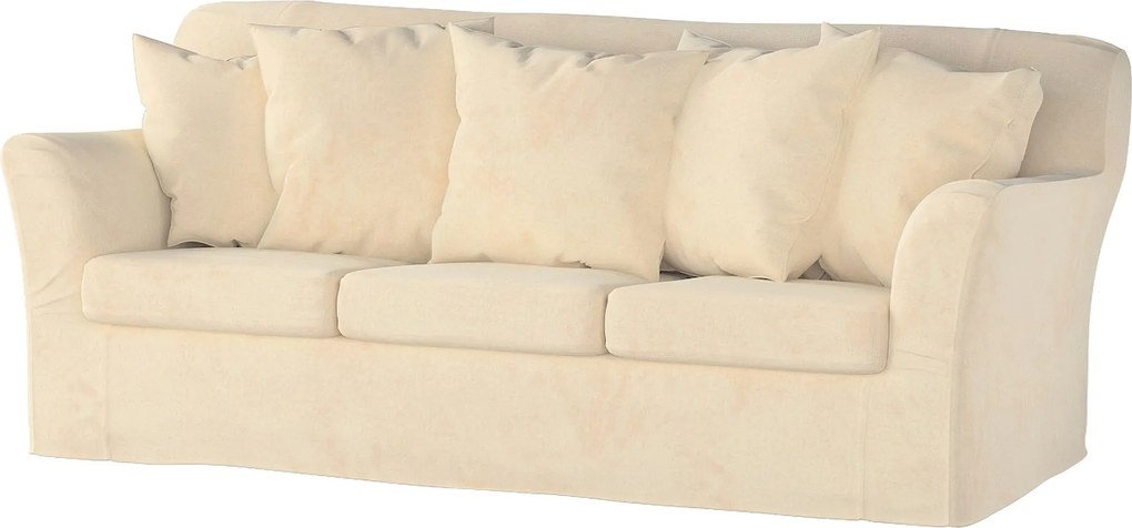Potah na pohovku IKEA  Tomelilla 3-místná nerozkládací barva ekr látka lesklé, sametová