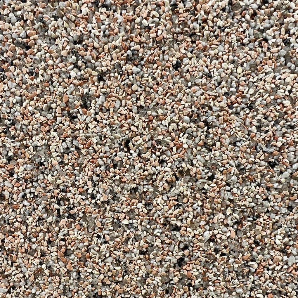 Báča Beton Kamenný koberec na podlahu Rosa Baveno Frakce: Jemná (0,7 – 1,8 mm), vydatnost setu 1,8 m², Doporučené použití v: exteriéru - dvousložkový polyuretan