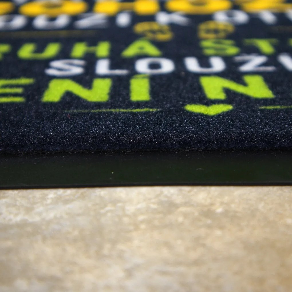 Mercury Flooring, Rohožka Slouží 40x60 cm, 40x60, černá