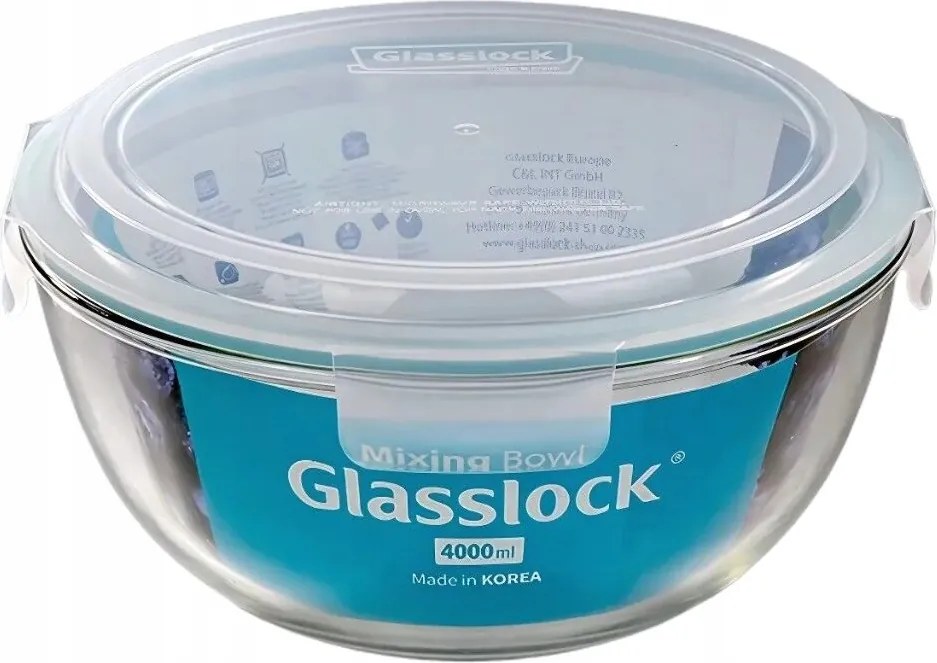 Glasslock Mixing Bowl Skleněná mísa 4l