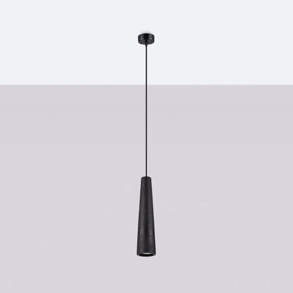 Sollux Lighting Závěsné svítidlo ELECTRA černý beton