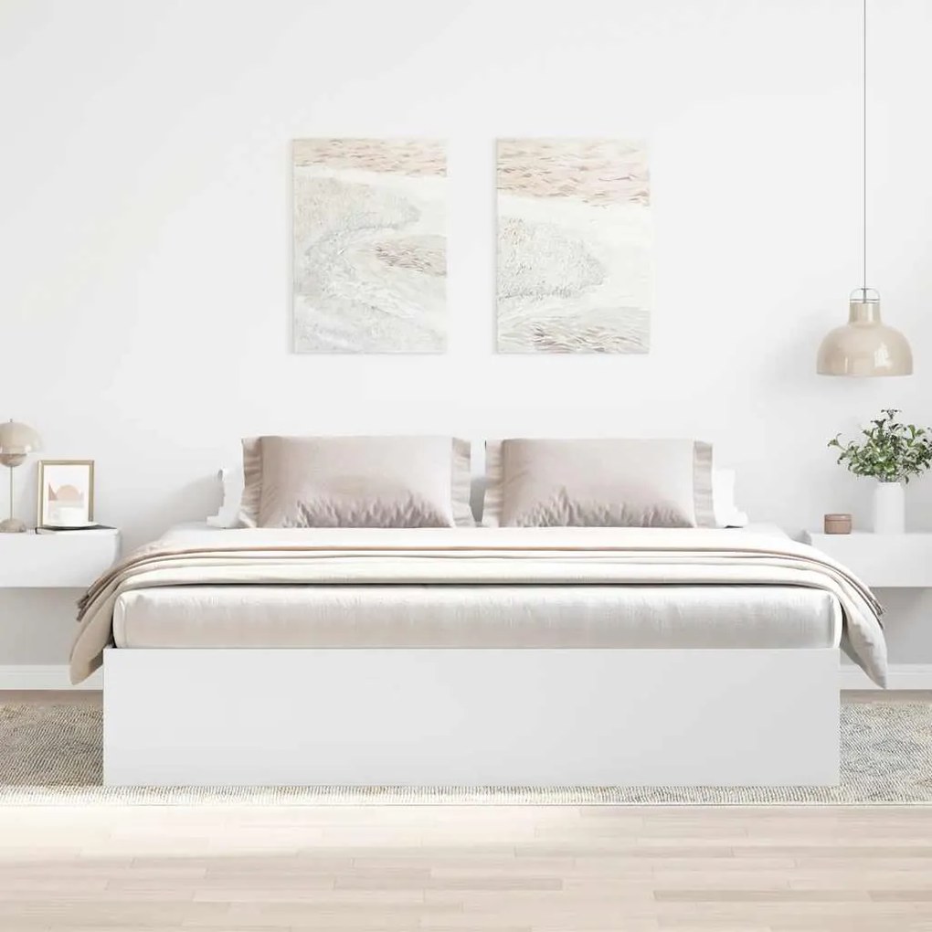 Rám postele bílý 180 x 200 cm Super King Size 3203880