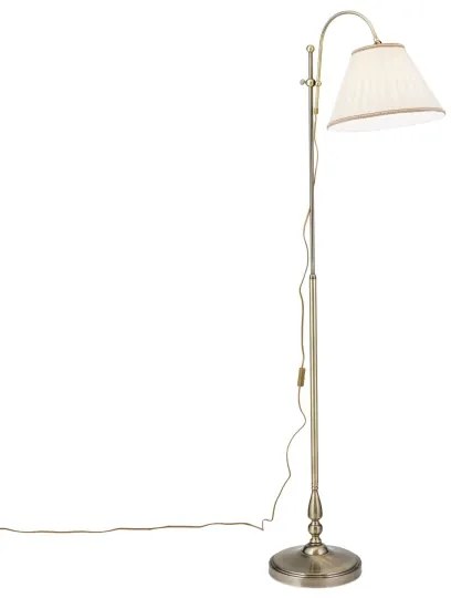 Orion Stl 12-1101/1 - Stojací lampa TONIA 1xE27/60W/230V 183 cm bílá/bronz