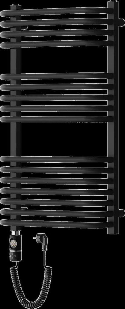 Mexen Apollo, elektrické topné těleso 860x450 mm + topná tyč 600 W, černá, W117-0860-450-2600-70