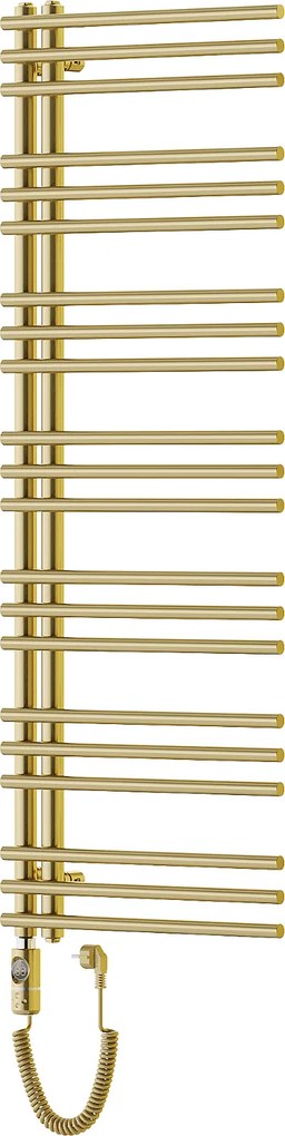 Mexen Neptun, elektrické topné těleso 1400 x 500 mm, 600 W, zlatá lesklá, W101-1400-500-2600-50
