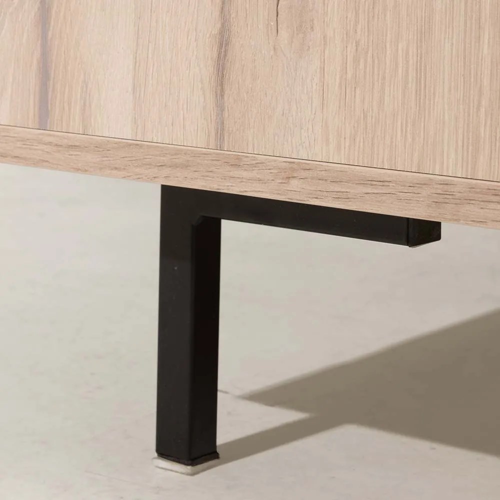 Obývací stěna ALLMO | sestava C | 5 dílů | 335 cm + stolek 90x70 cm | dub estana/antracit