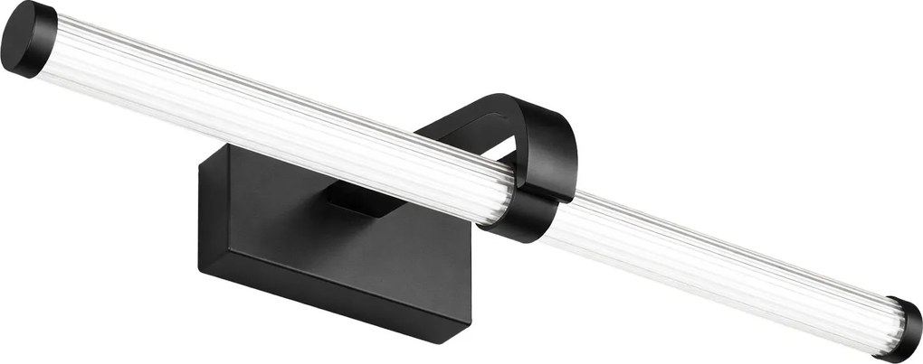 Toolight Toolight, LED nástěnné svítidlo 40cm, 9W, 4000K, 1000lm, APP1887-1W, černá matná, OSW-66042