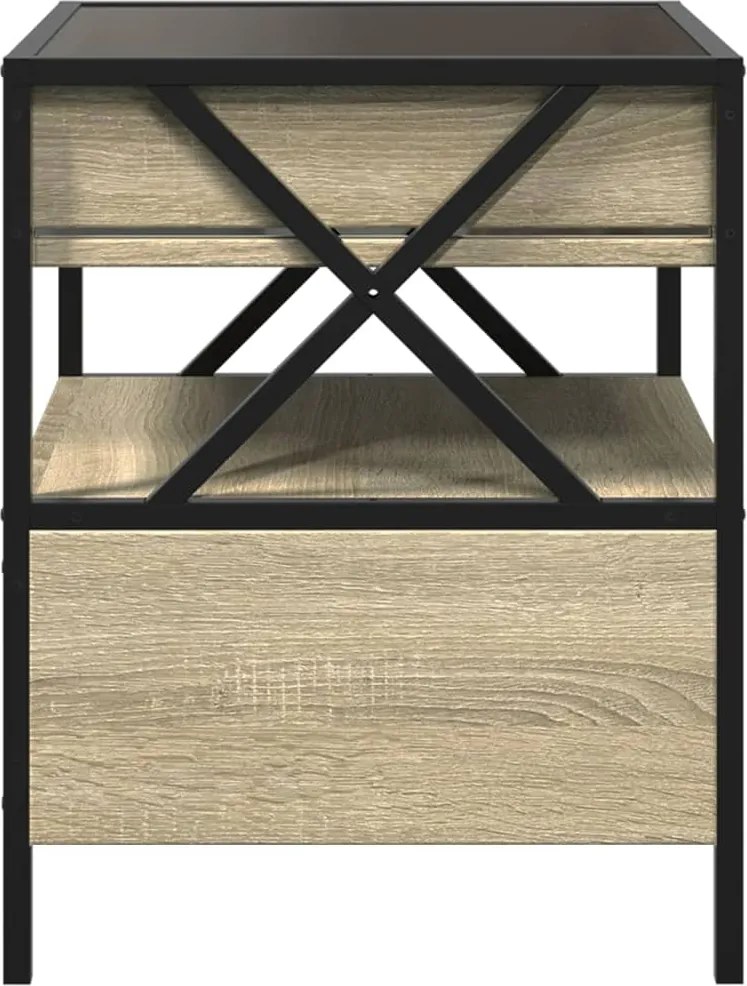 Noční stolek s Infinity LED dub sonoma 40 x 40 x 51 cm 3284102