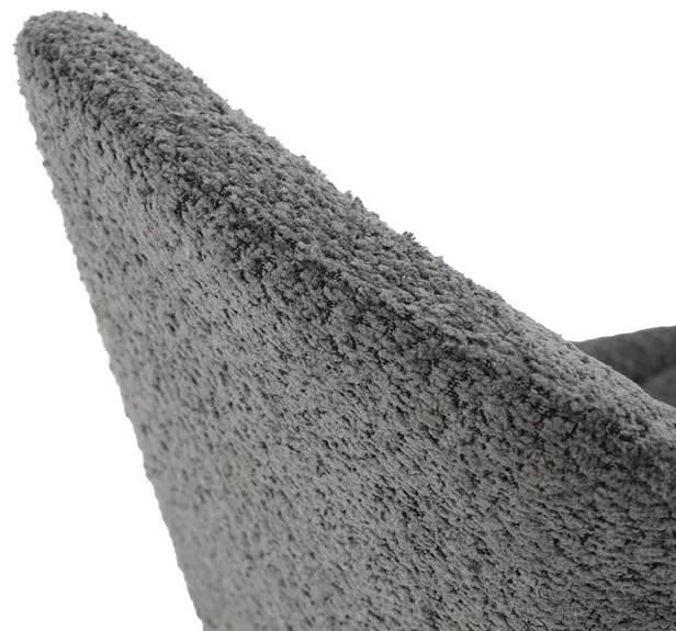 Jídelní židle, šedá, látka bouclé, DCL-W1174 GREY2