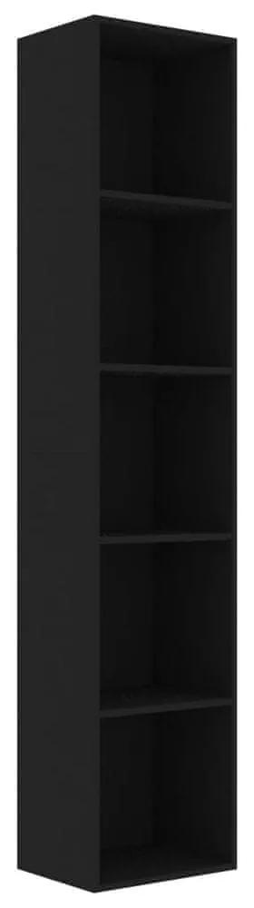 Petromila Knihovna černá 40 x 30 x 189 cm dřevotříska