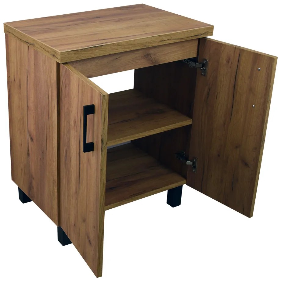 Comodo Koupelnová skříňka pod deskové umyvadlo ROSO GO 60-HD - zlatý dub/zlatý dub